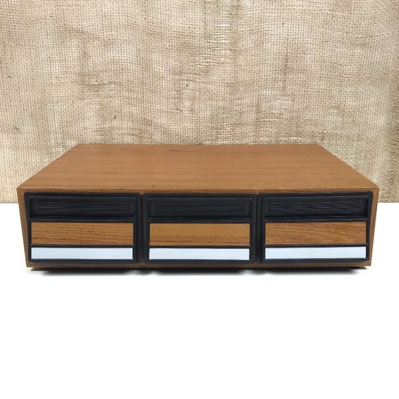 Storage & Organization | Vintage 3drawer Cassette Tape Storage Unit ...